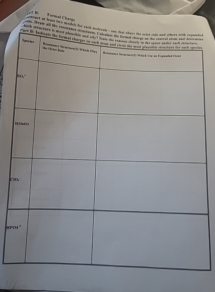 Formal Charsecestruct at least tho models for ench | Chegg.com