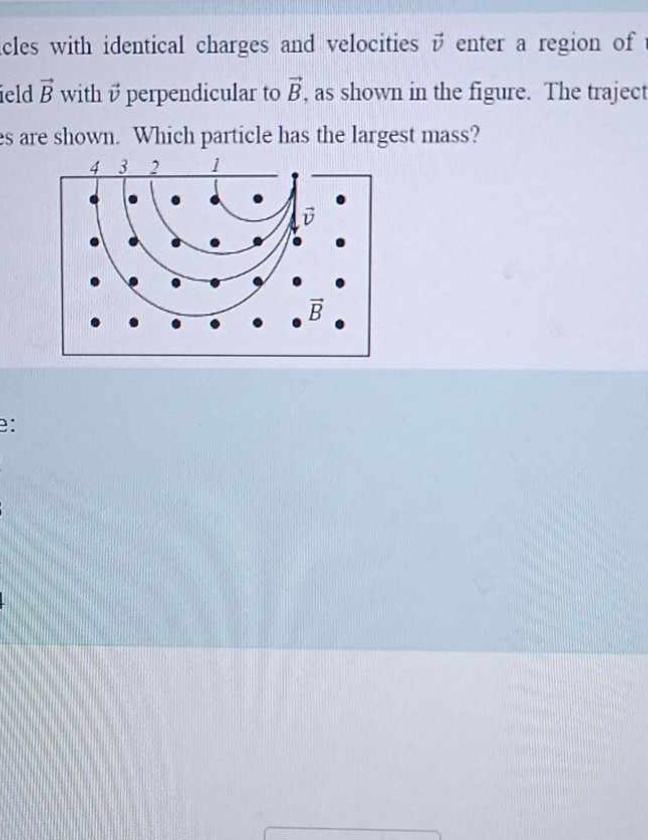 Solved cles with identical charges and velocities vec(v) | Chegg.com