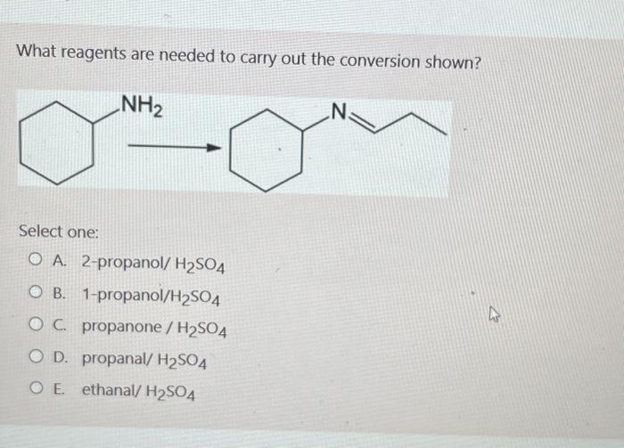 Solved What reagents are needed to carry out the conversion | Chegg.com