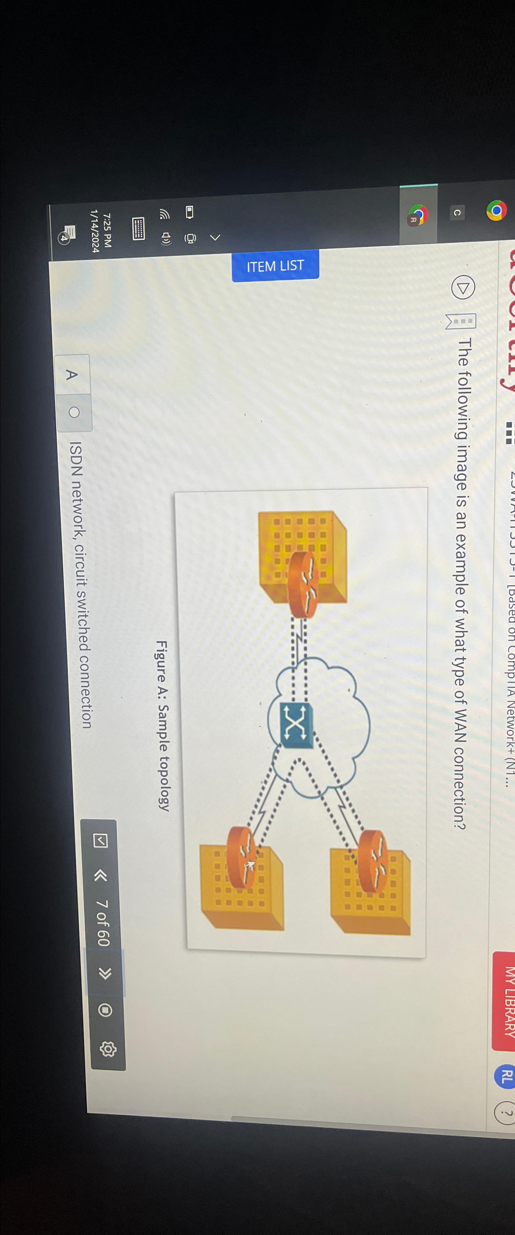 Solved (D) ﻿The following image is an example of what type | Chegg.com