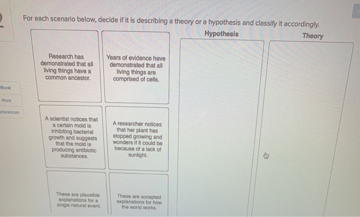 Solved For each scenario below, decide if it is describing a | Chegg.com