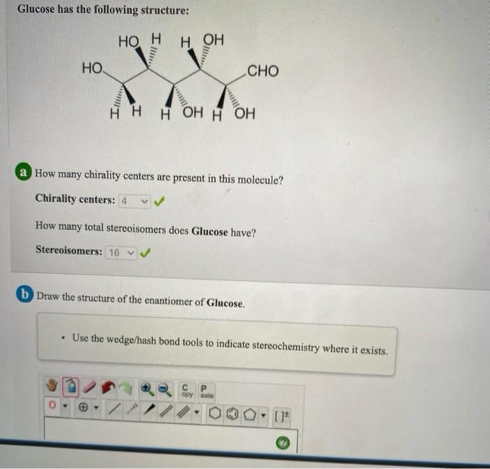 Solved Glucose has the following structure: Но н н ОН НО. | Chegg.com