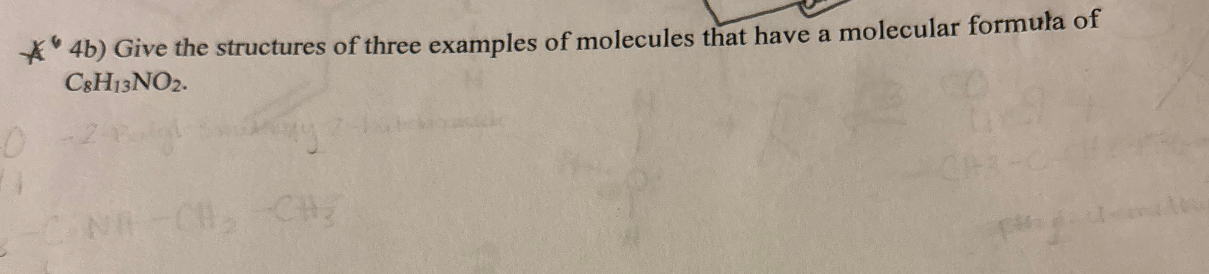 Solved (}Give the structures of three examples of molecules | Chegg.com