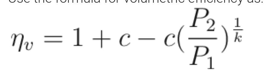 Solved Volumetric efficiency is basically the ratio between | Chegg.com