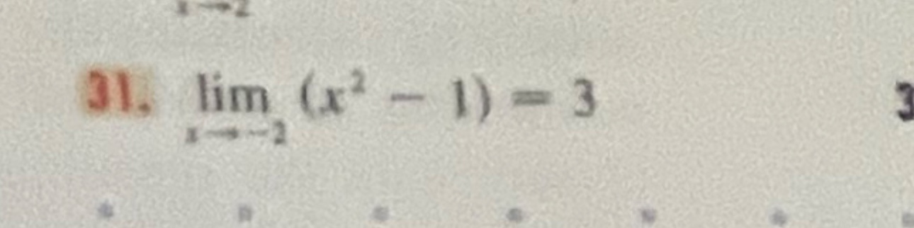 Solved Prove the statement using thelimx→-2(x2-1)=3 | Chegg.com