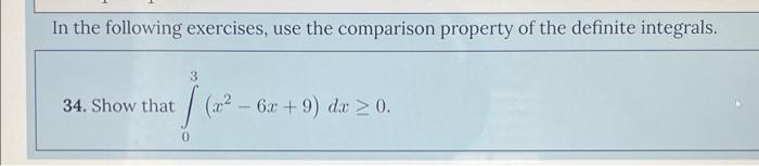Solved In the following exercises, use the comparison | Chegg.com
