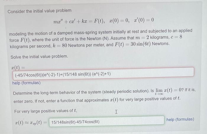 Solved Consider the initial value problem | Chegg.com