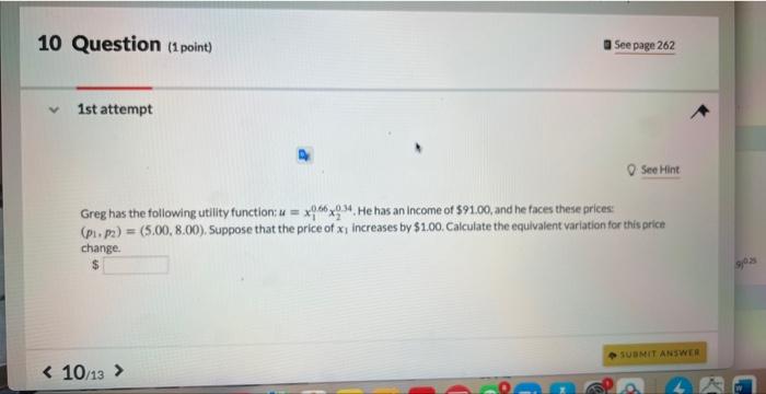 Solved Greg has the following utility function: | Chegg.com