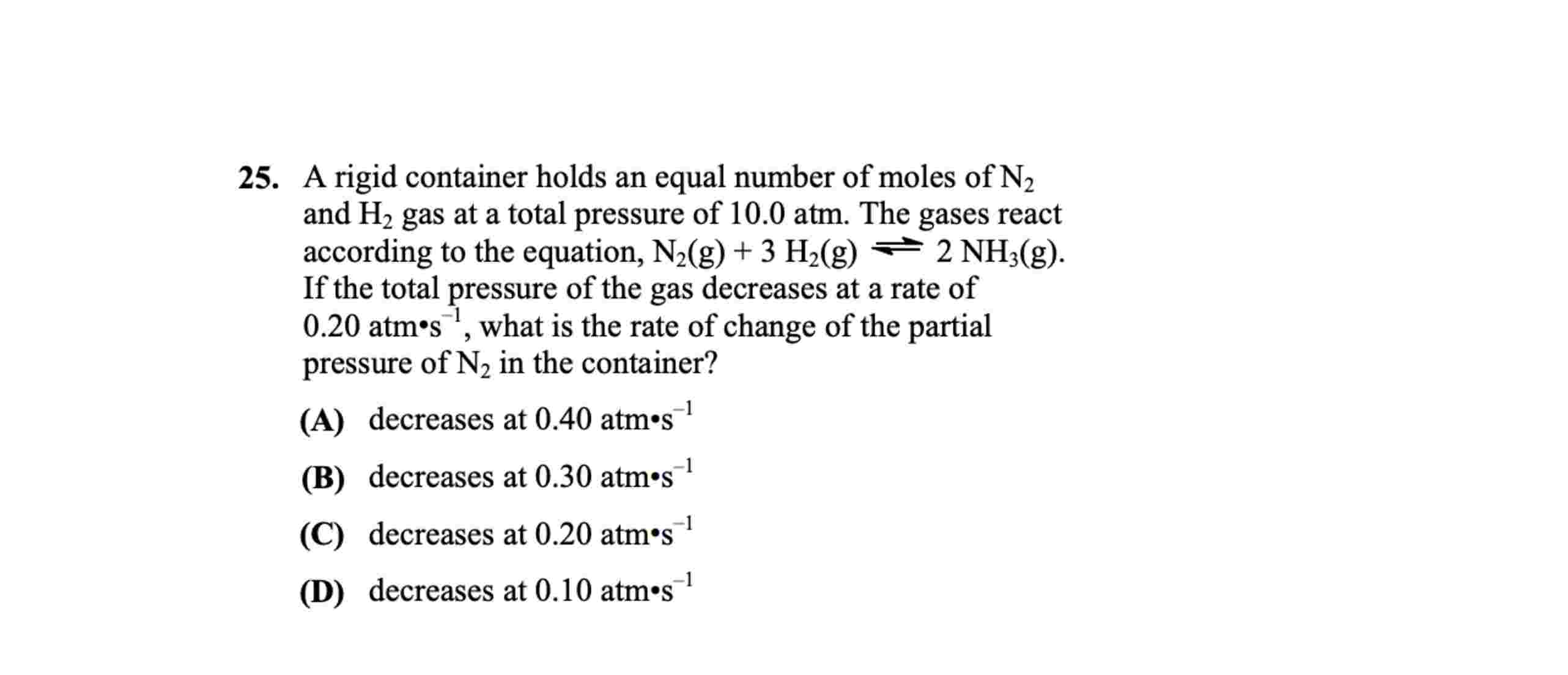 Solved A rigid container holds an ﻿equal number of ﻿moles | Chegg.com