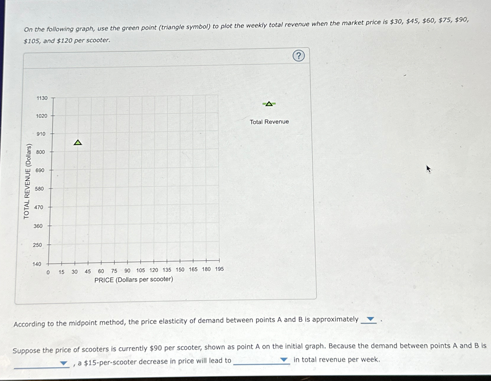 Use the green rectangle (triangle symbols) ﻿to | Chegg.com