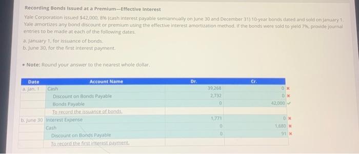 Solved Recording Bonds Issued at a Premium-Effective | Chegg.com Solved Recording Bonds Issued at a Premium-Effective | Chegg.com