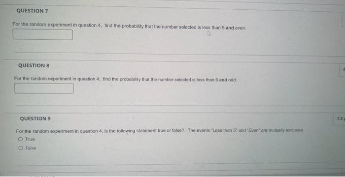 Solved An experiment consists of selecting a number at | Chegg.com