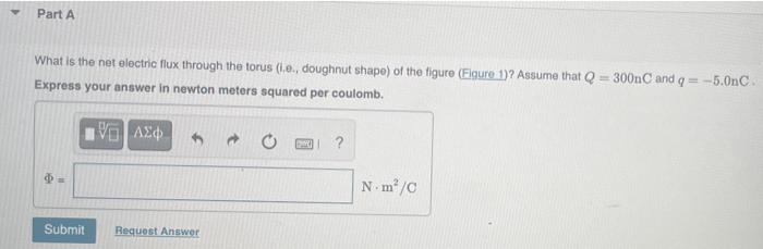 Solved Part A What is the net electrius through me | Chegg.com