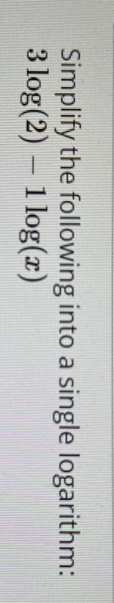 Solved Simplify the following into a single | Chegg.com