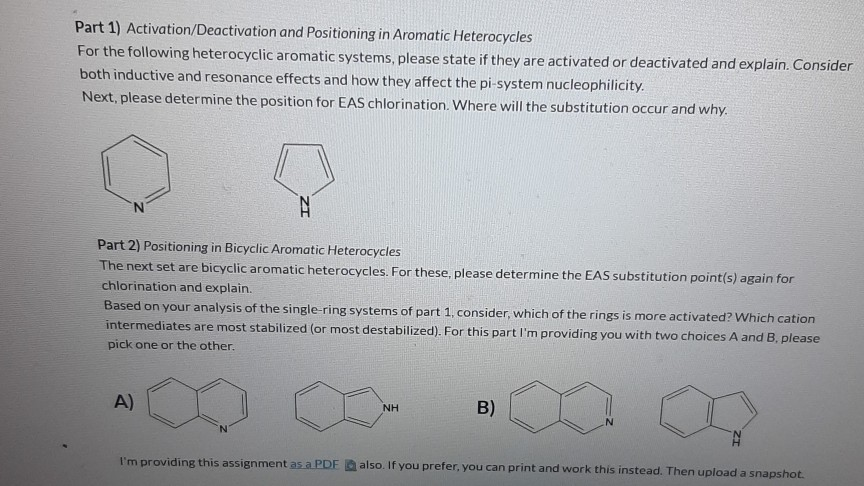Solved Part 1) Activation/Deactivation and Positioning in | Chegg.com