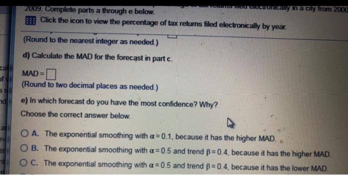 Solved The accompanying data table show the percentage of | Chegg.com