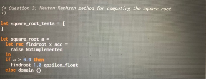 Solved Question 3 : Finding the root of the problem The | Chegg.com