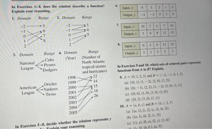 Solved In Exercises 1-4, does the relation describe a | Chegg.com