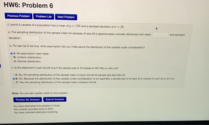 Solved HW6: Problem 6 Previous Problem Problem List Next | Chegg.com