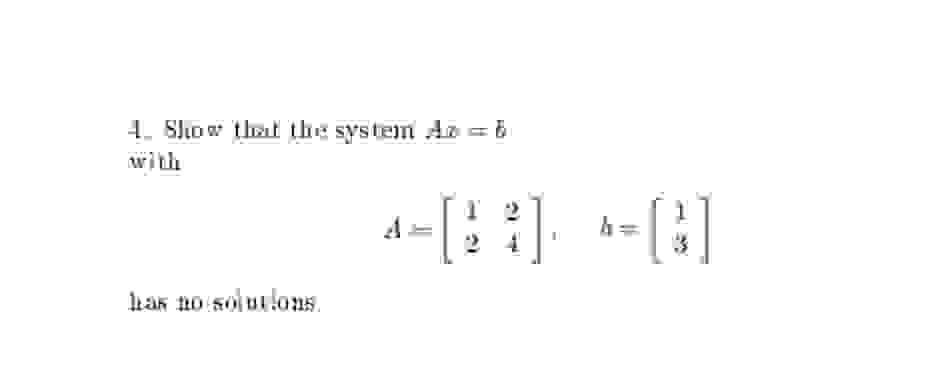 Solved For the system of equations in problem four (which | Chegg.com