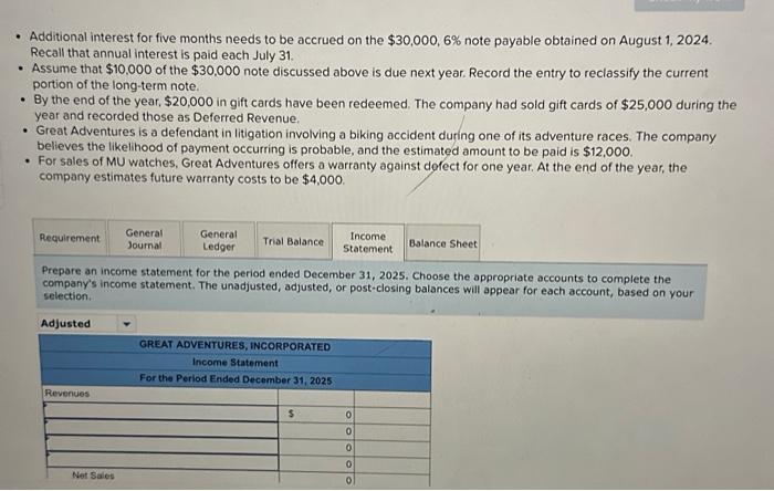 Solved Additional interest for five months needs to be | Chegg.com