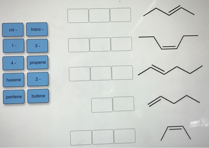Solved cis - trans- cis- trans- 13- 4- propene hexene 2 . | Chegg.com