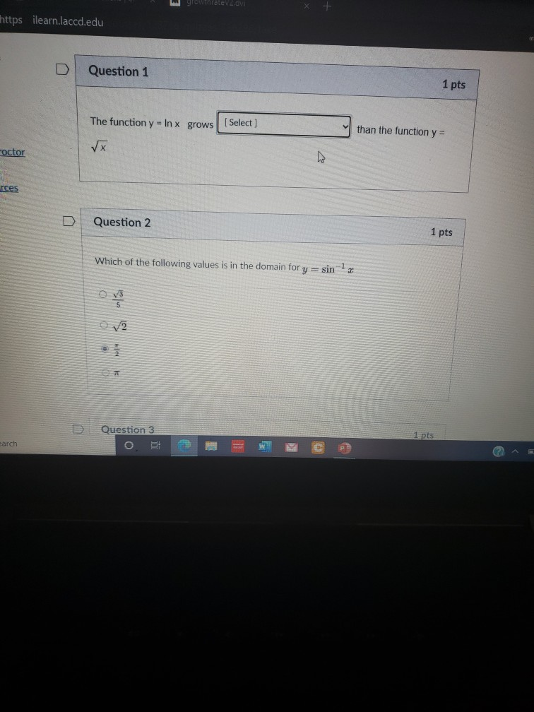 Solved growth rated https ilearn.laccd.edu Question 1 1 pts | Chegg.com