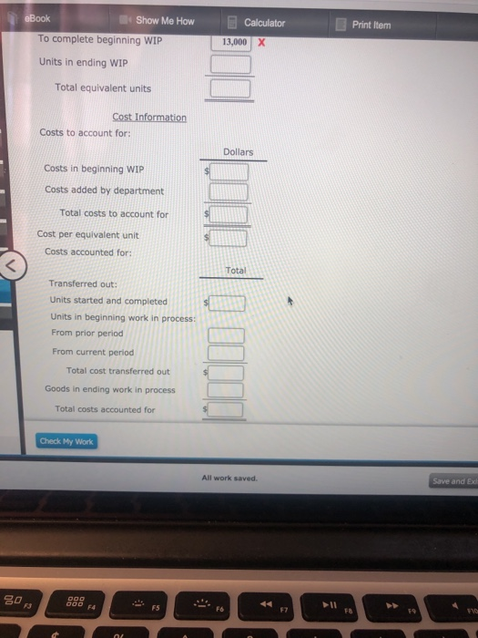 Solved (Appendix 6A) FIFO; Production Report Aztec Inc. | Chegg.com