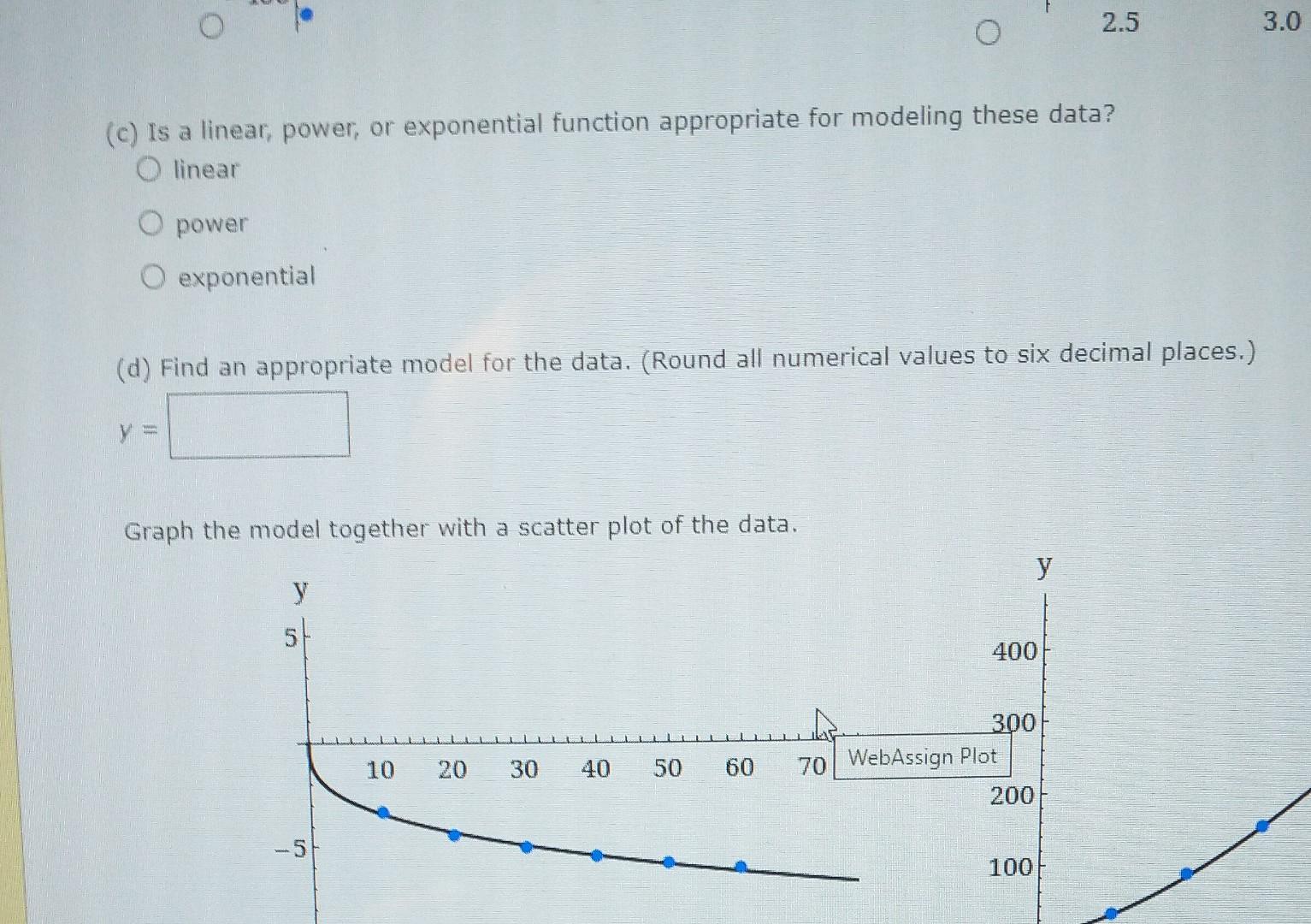 Solved Data points (x,y) are given. (a) Draw a scatter plot | Chegg.com