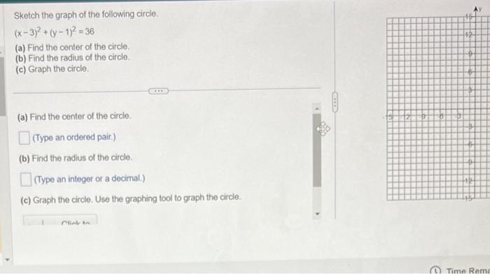 Solved Sketch the graph of the following circle. | Chegg.com