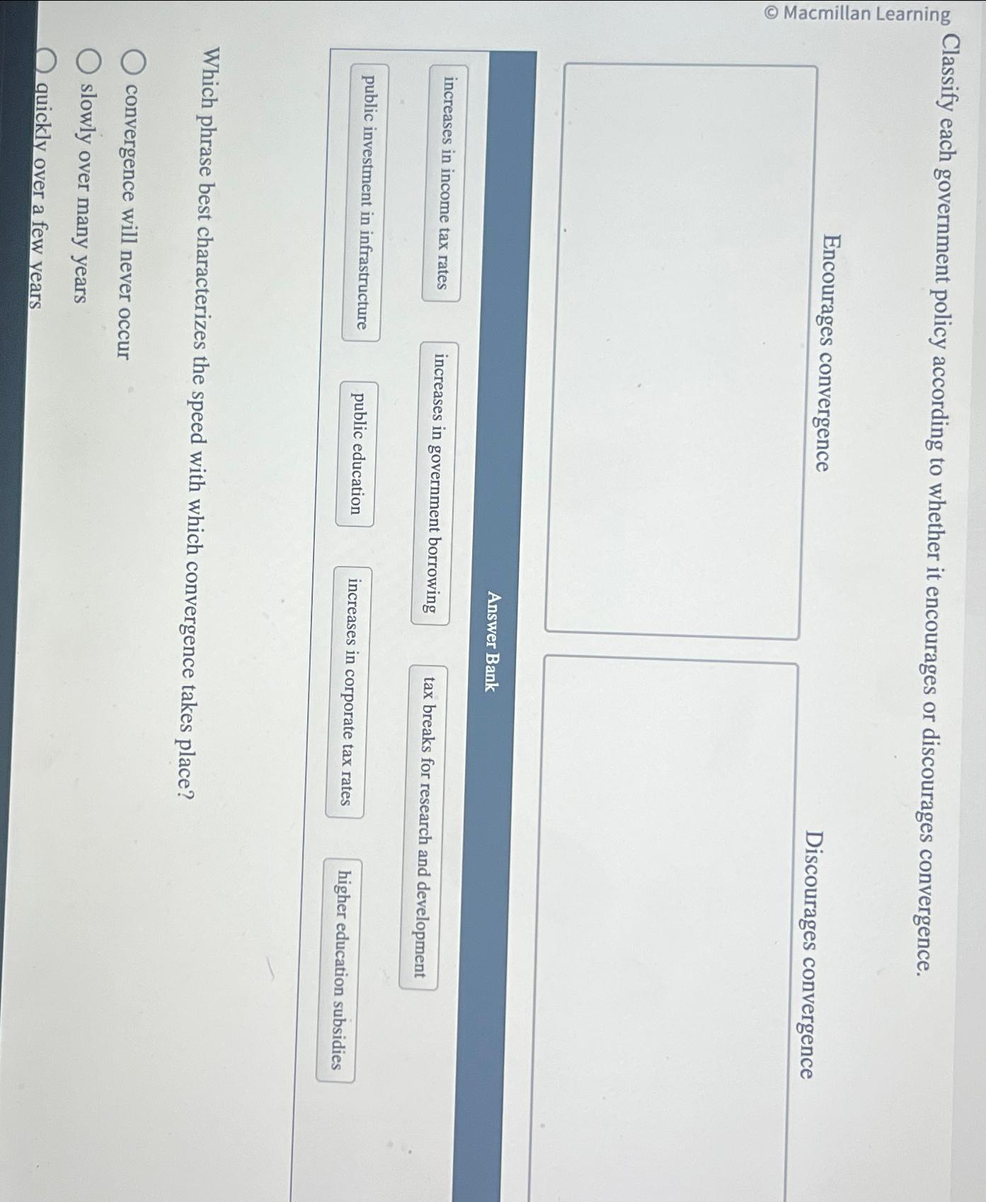Solved Classify each government policy according to whether | Chegg.com