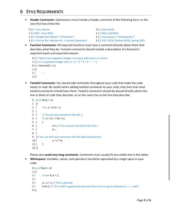 Solved Homework 2 COP 3223C Introduction to Programming with | Chegg.com
