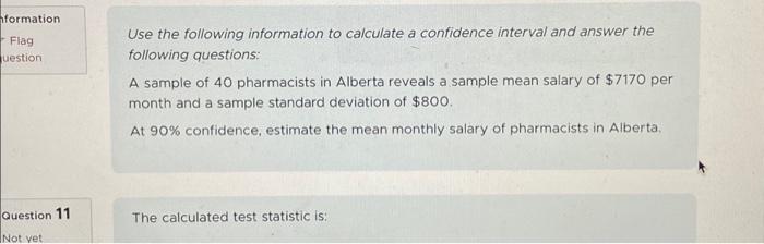 Solved using the information given what is thea) test | Chegg.com