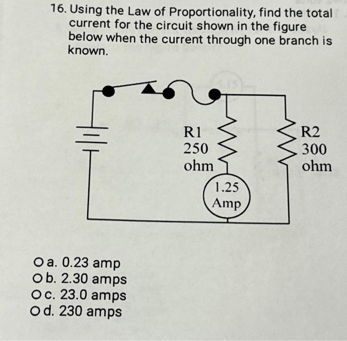 Solved 17. Using the law of proportionality, find the | Chegg.com