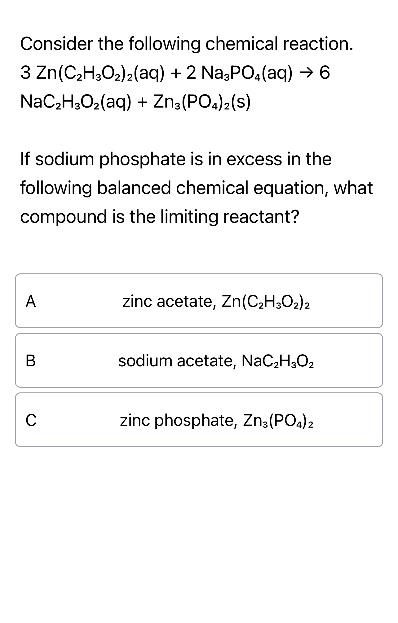 Solved Consider the following chemical | Chegg.com