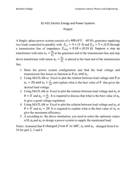 A Single- phase power system consists of a 480∠θV,60 | Chegg.com