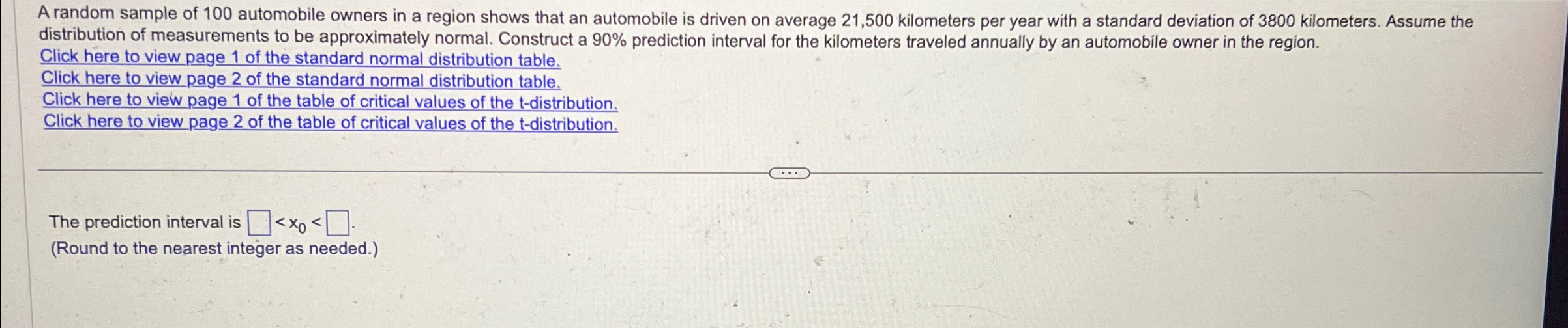 Solved A random sample of 100 ﻿automobile owners in a region | Chegg.com