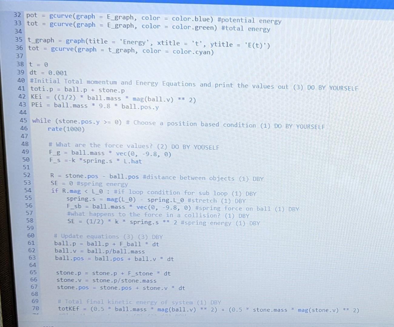 Solved Could you please provide the correct code in the way | Chegg.com