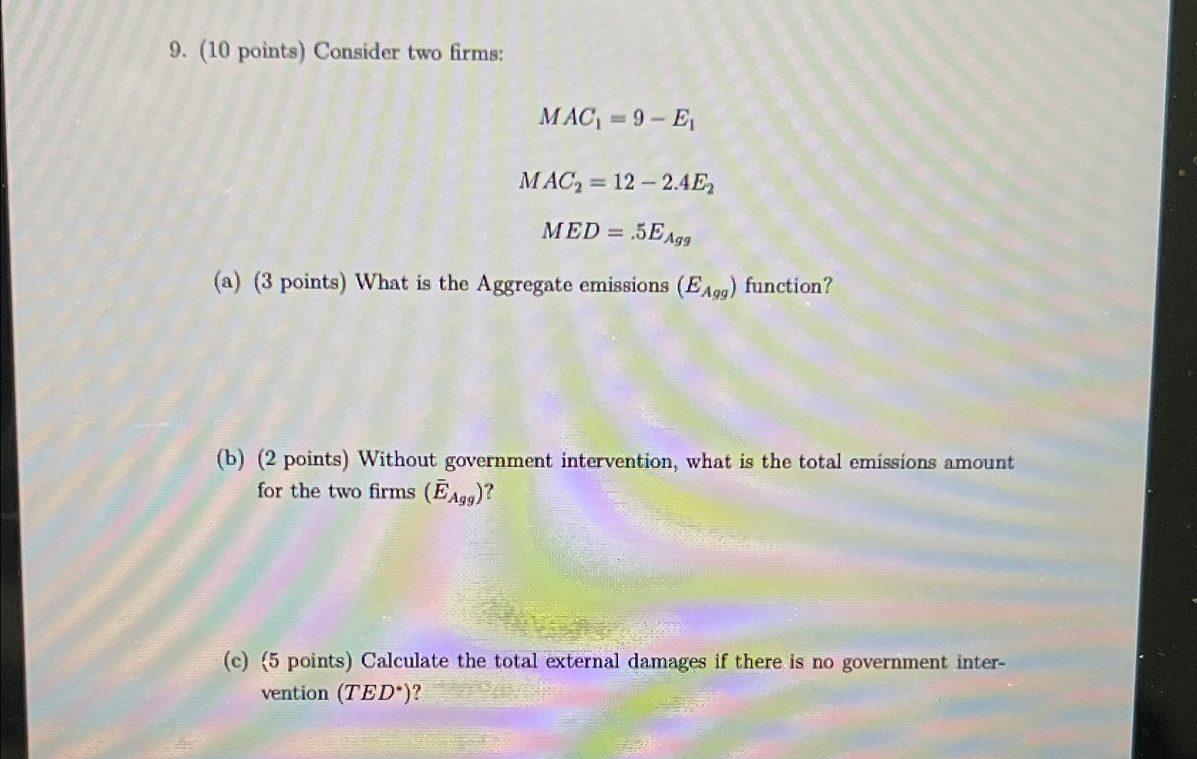 Solved (10 ﻿points) ﻿Consider two | Chegg.com