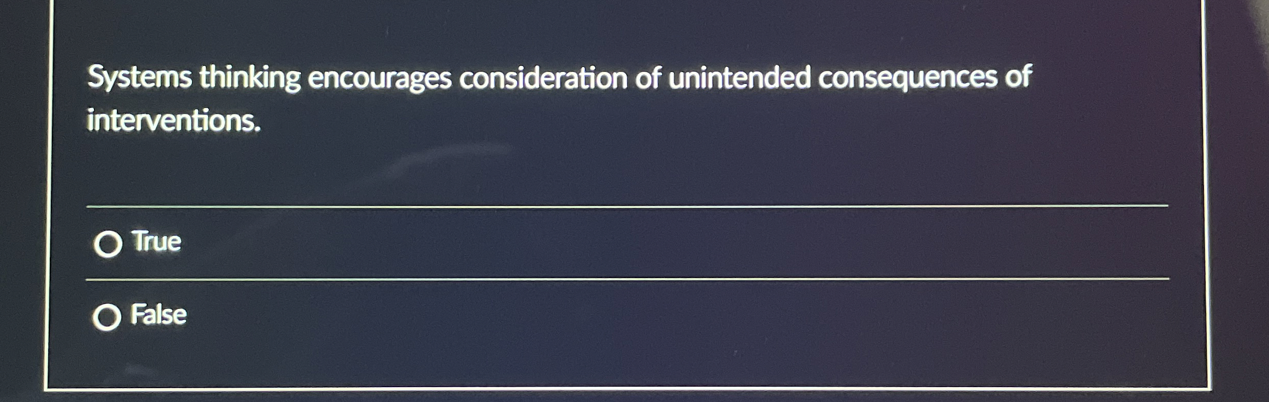 Solved Systems thinking encourages consideration of | Chegg.com
