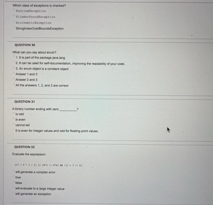 Solved In the Quiz class, the foo method has the following | Chegg.com