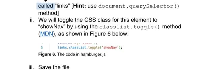Solved im trying to code some javascript for a hamburger | Chegg.com