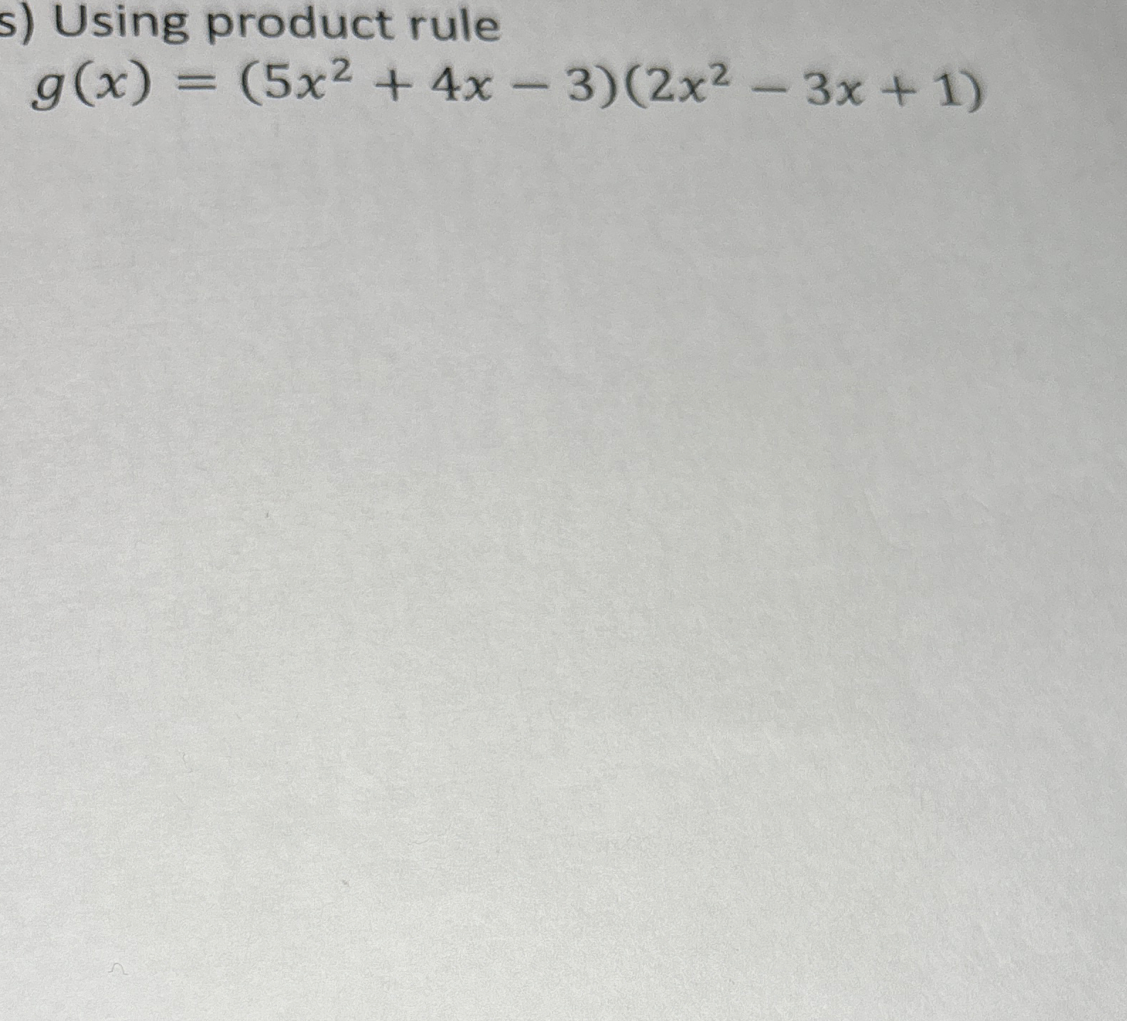 Solved Find the derivative of each function. Using product | Chegg.com