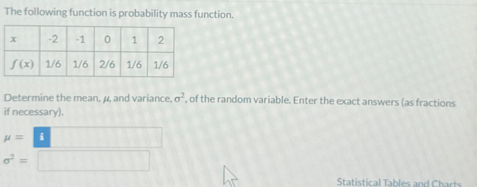 Solved The following function is probability mass | Chegg.com