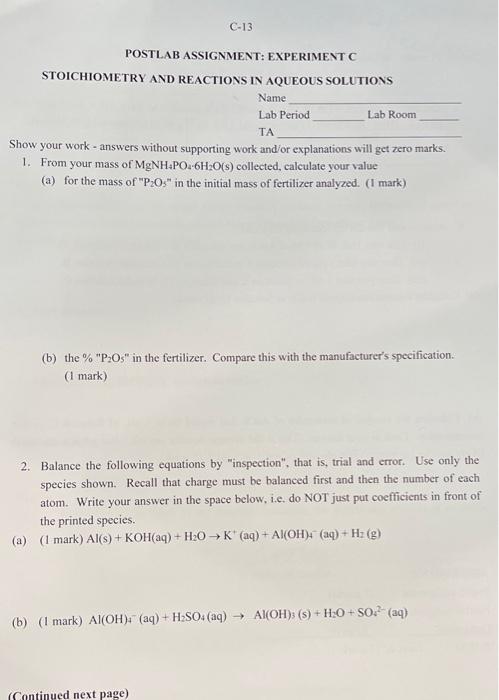Solved Please solve with all of the work and correct sig | Chegg.com