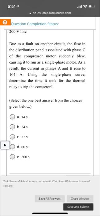 Solved 5:51 bb-csuohio.blackboard.com Question Completion | Chegg.com