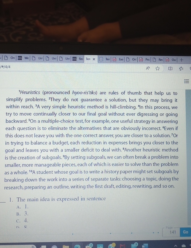 Solved 'Heuristics (pronounced hyoo-ris'tiks) ﻿are rules of | Chegg.com
