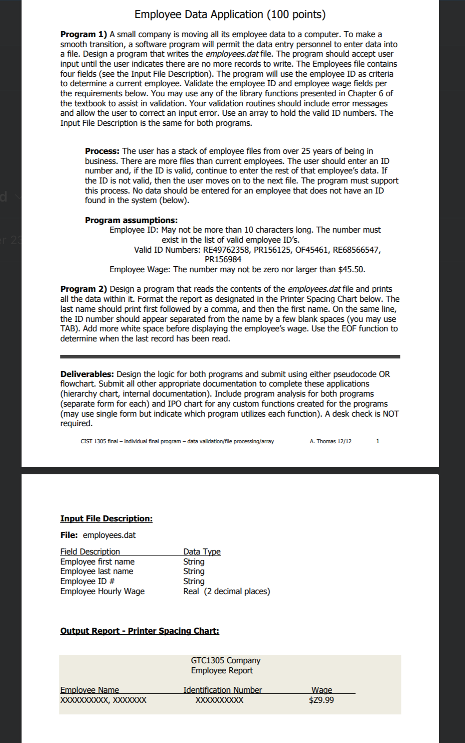 Solved Create a Word document that contains:Analysis using | Chegg.com