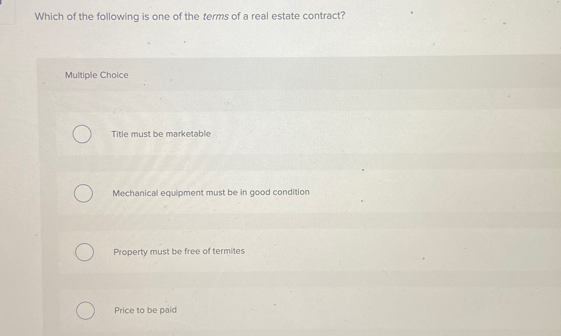 Solved Which of the following is one of the terms of a real | Chegg.com