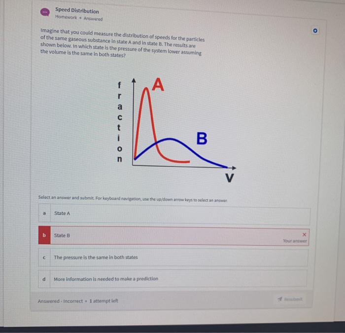 Solved Speed Distribution Homework - Answered o Imagine that | Chegg.com